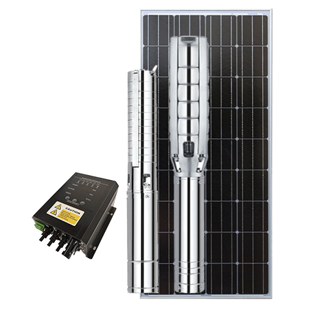 AC/DC Hybrid Stainless Steel Impeller Submersible Pumps - Lucky Elephant Solar